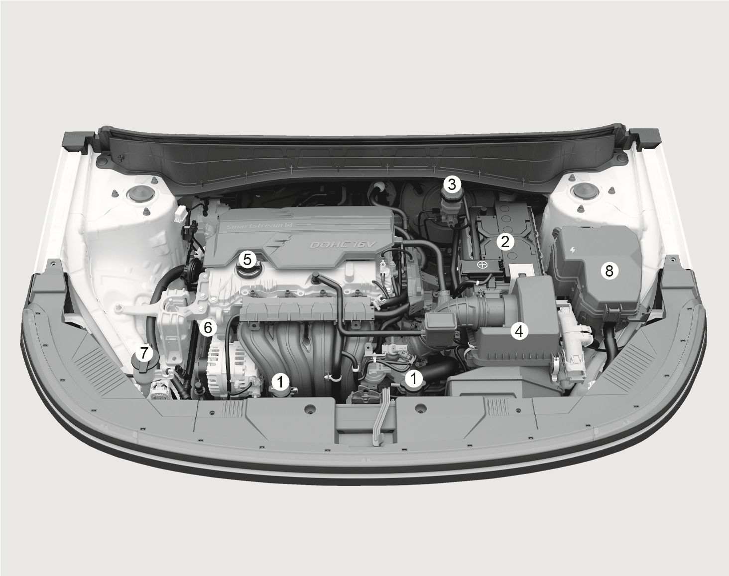 Engine compartment overview