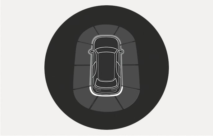 Reverse Parking Collision-Avoidance Assist operation