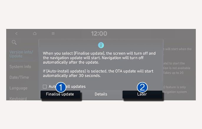 Approving software update