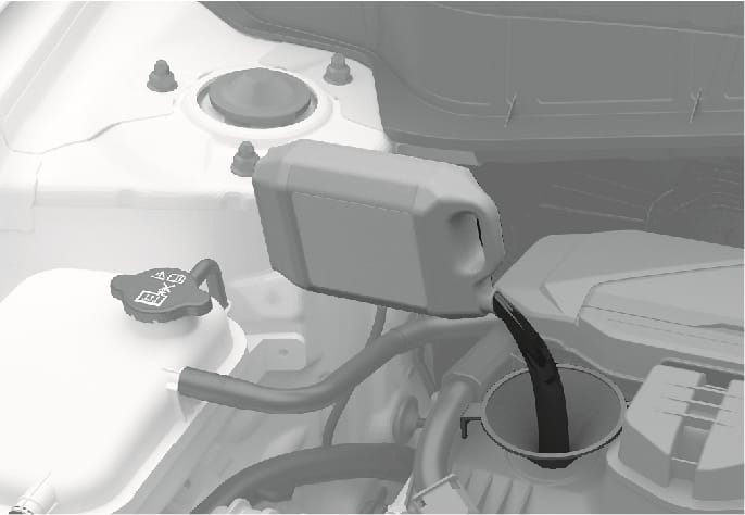 Checking the engine oil level